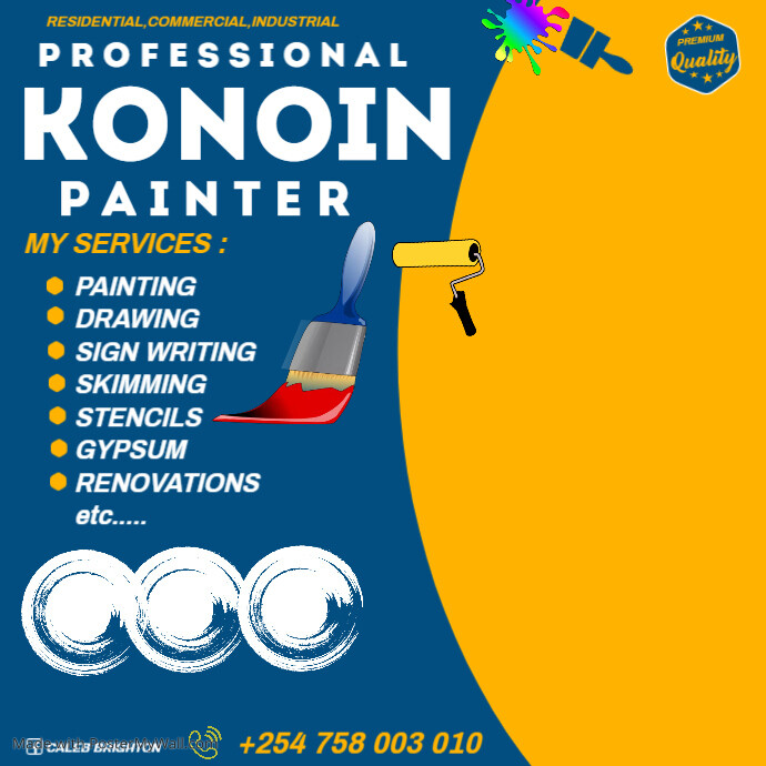 PAINTING SERVICES POSTER | PosterMyWall