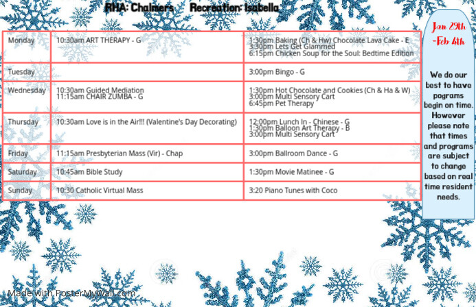 Weekly - Jan 2024 ) | PosterMyWall