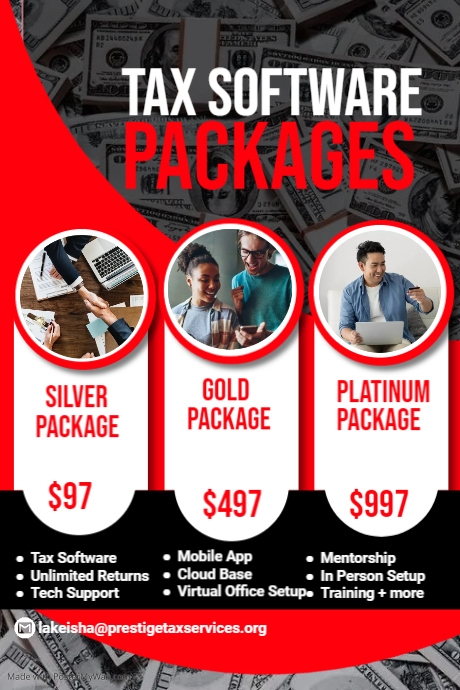 tax software packages flyer | PosterMyWall