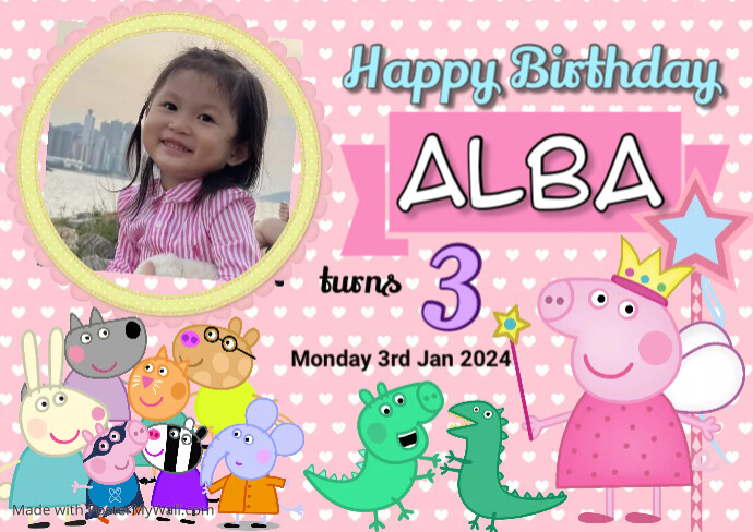 happy birthday a4 | PosterMyWall