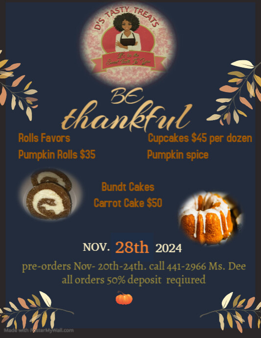 Copy of Thanksgiving feast flyer template | PosterMyWall