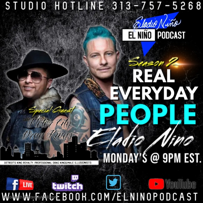 Copy of RADIO MORNING SHOW PODCAST FLYER TEMPLATE | PosterMyWall