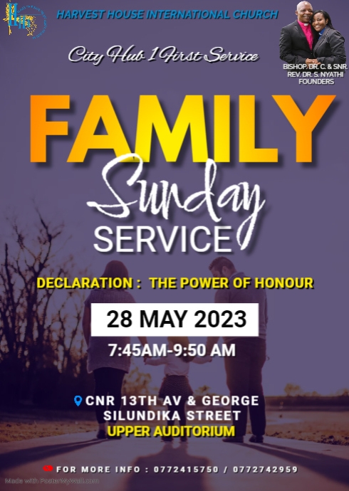 family sunday service flyer Template | PosterMyWall