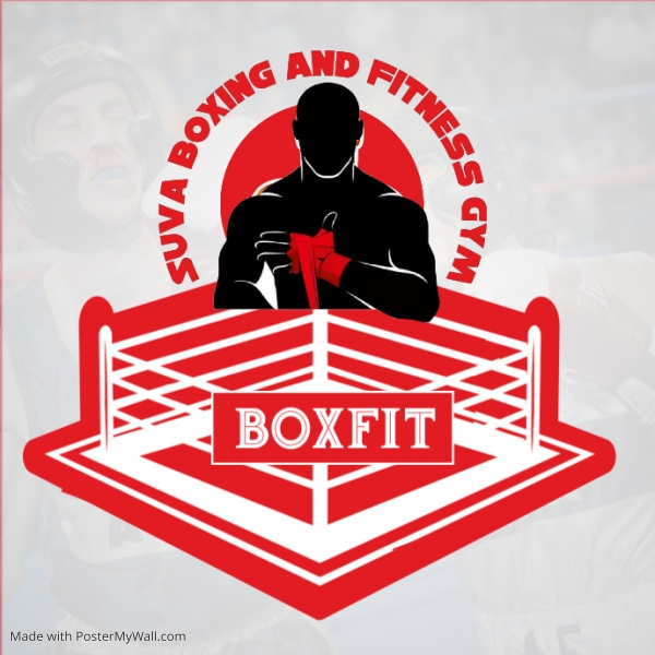 Copy of Red Abstract Boxing Fighter Club Logo Templat | PosterMyWall