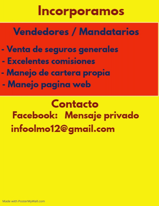 Copy of Copia de orange and blue colors insurance services fly ...