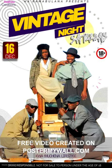 retro night party | PosterMyWall