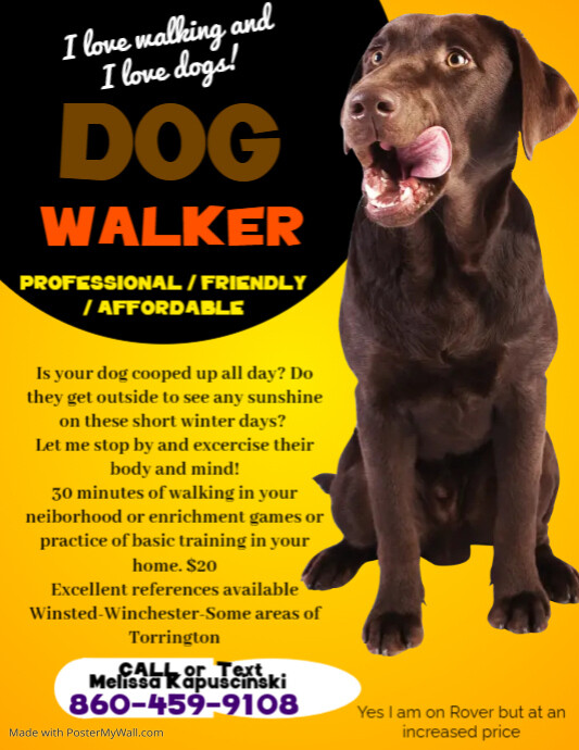 Dog Walkers Flyer | PosterMyWall
