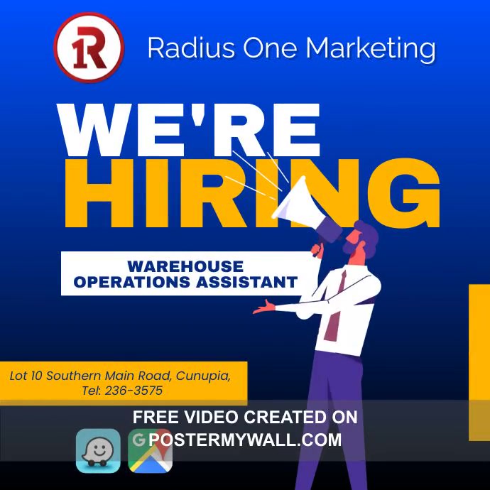 WAREHOUSE ASSISTANT VACANCY | PosterMyWall