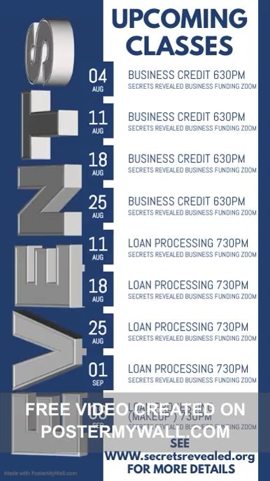 Copy of Copy of Upcoming Events Video Digital Template | PosterMyWall