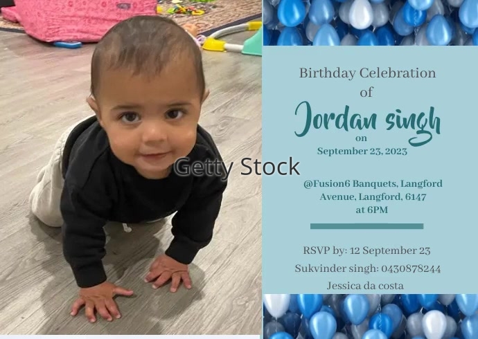 Baptism light blue boy invitation (1) | PosterMyWall