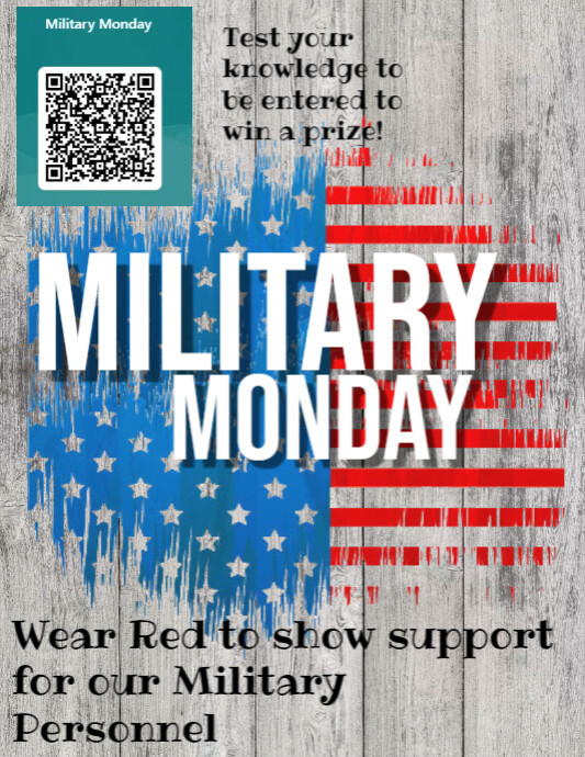 Military Monday | PosterMyWall