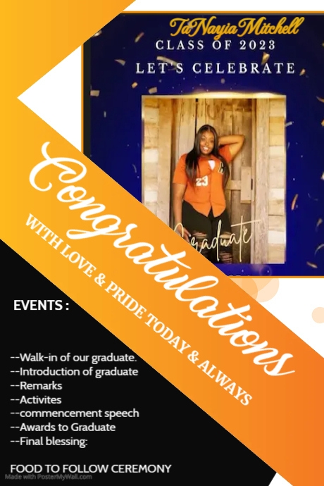 Graduation Announcement Poster Template | PosterMyWall
