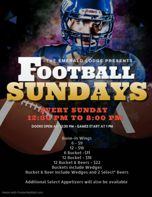 Football Game Flyer | PosterMyWall