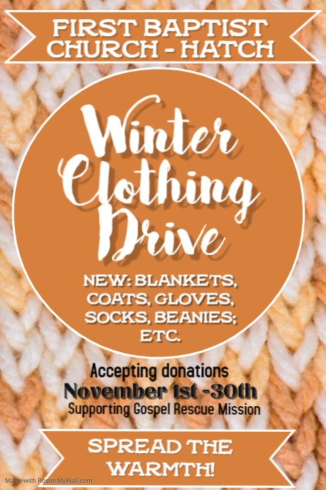 Copy of Winter Clothing Drive Poster Template | PosterMyWall
