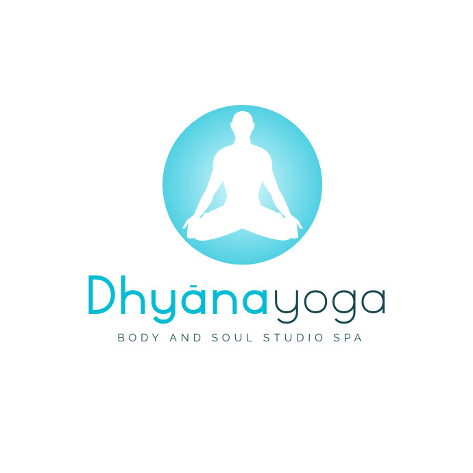 Dhyan Yoga Pilates Studio logo template | PosterMyWall