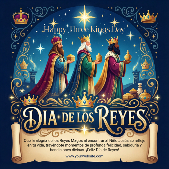 Dia de Los Reyes Template | PosterMyWall