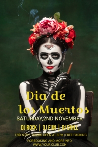 DIA DE LOS MUERTOS POSTER TEMPLATE | PosterMyWall
