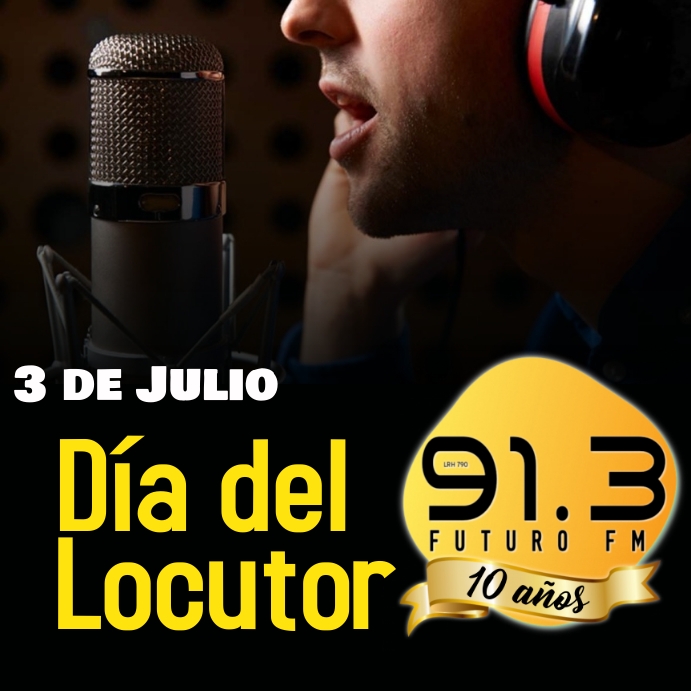 DIA DEL LOCUTOR Template | PosterMyWall