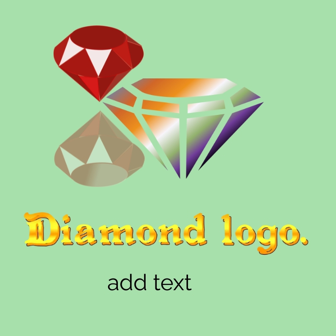 Diamond business logo design. Template | PosterMyWall