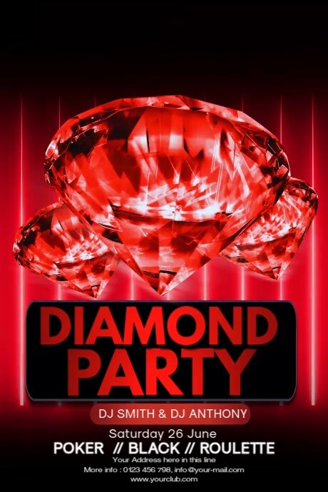 Diamond Party Video Template | PosterMyWall