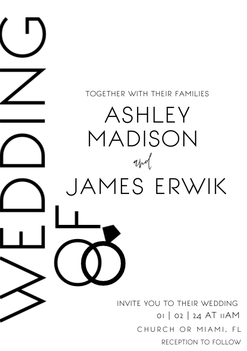 Typography Invitation Template