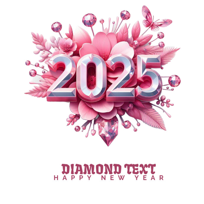 Plantilla de Diamond Text 2025 Logo | PosterMyWall