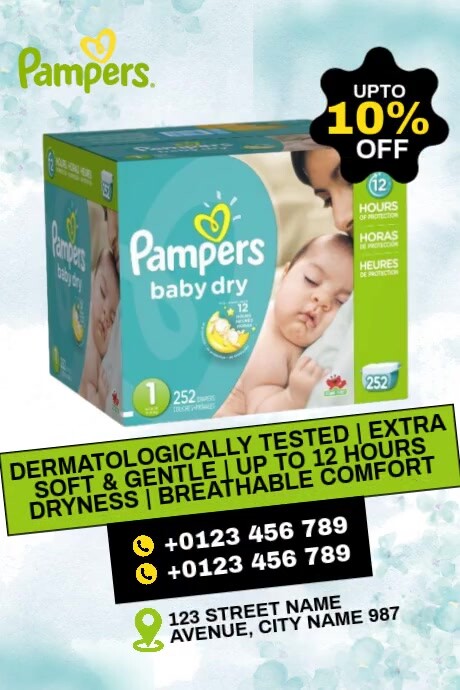 Diaper Ads Template | PosterMyWall