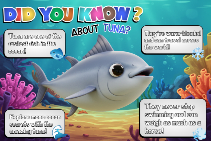 DID YOU KNOW? – TUNA EDITION Template | PosterMyWall