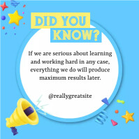 Did You Know? Template | PosterMyWall