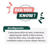 Did You Know? Template | PosterMyWall