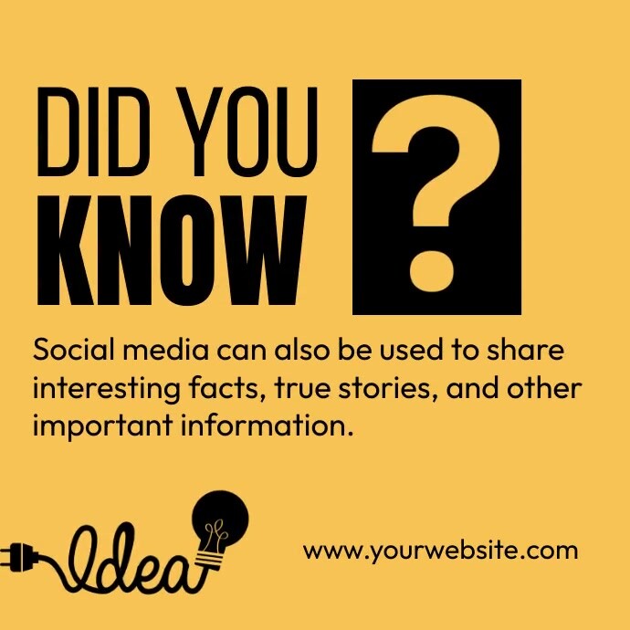Did You Know Ads Template | PosterMyWall