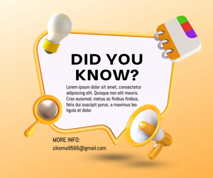 did you know Template | PosterMyWall