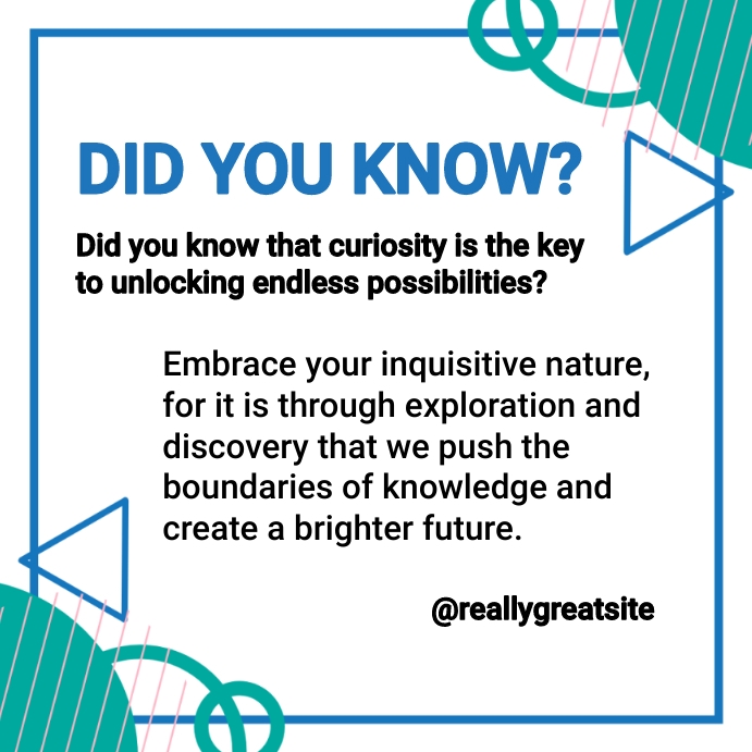 Did You Know Template | PosterMyWall