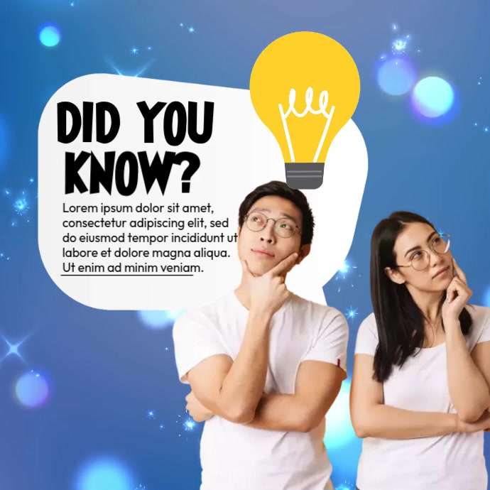 Did You Know Template | PosterMyWall
