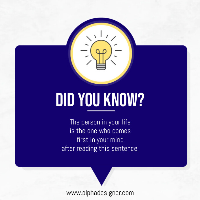 did you know Template | PosterMyWall