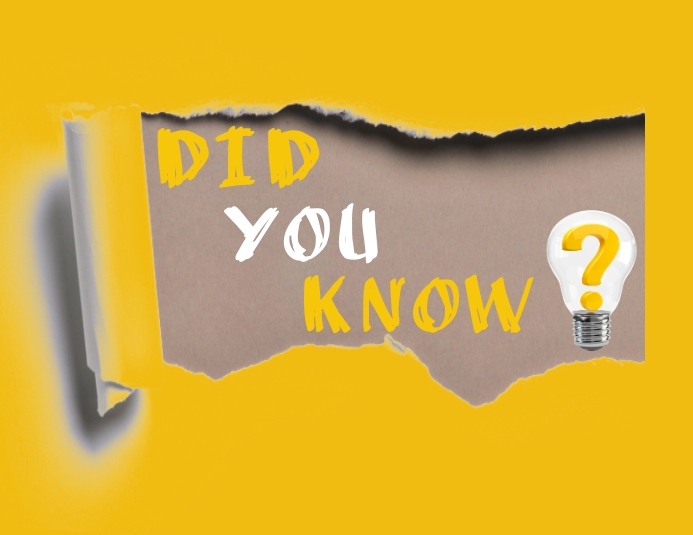 Did you know facts torn paper design Template | PosterMyWall