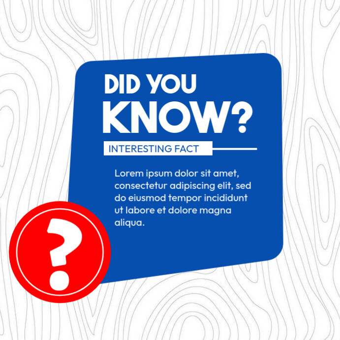 Copy of Did You Know Interesting Fact | PosterMyWall