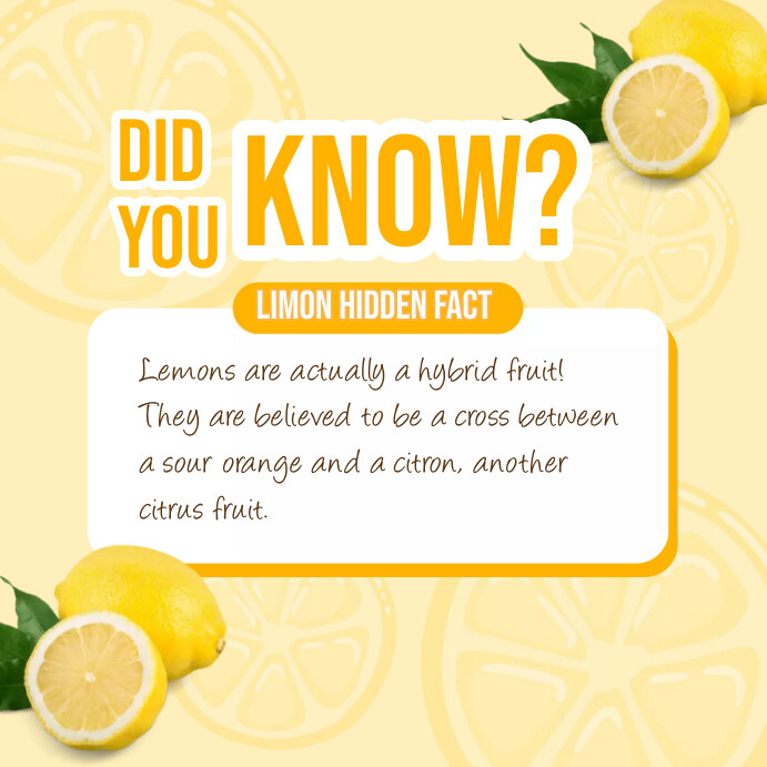 did you know interesting fact instagram post Template | PosterMyWall