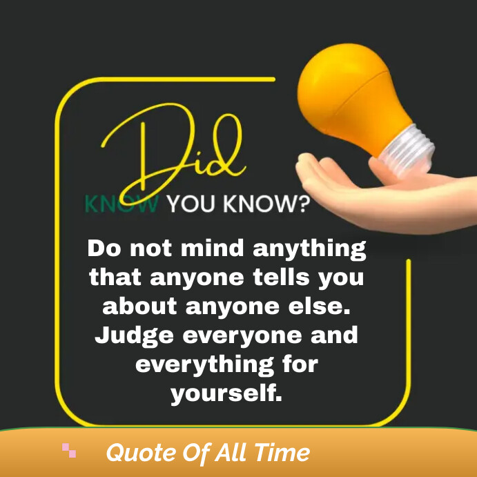 Did You Know Quotes Template | PosterMyWall