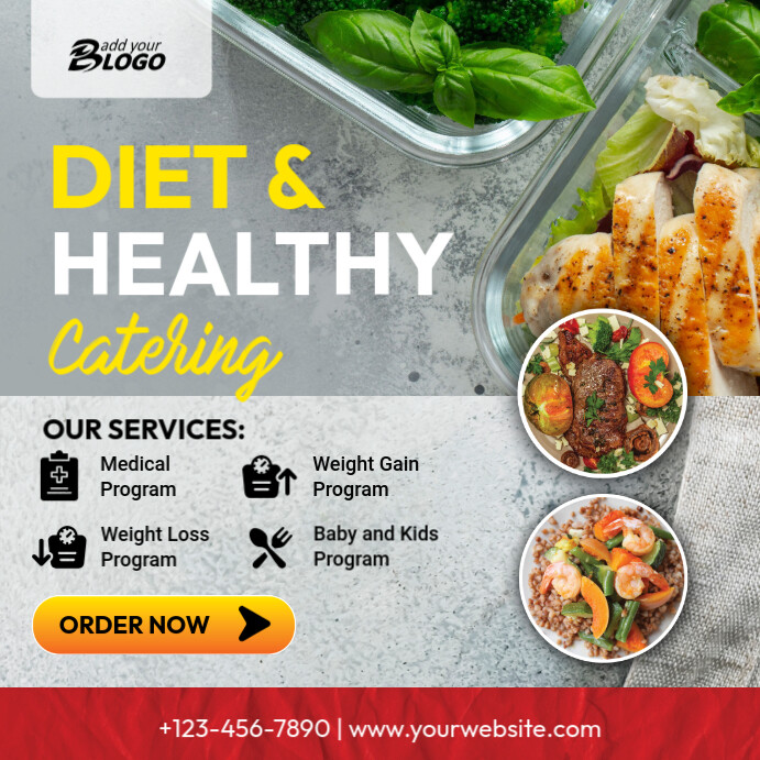 Copy of Diet & Weight Loss Catering Promotion Template | PosterMyWall