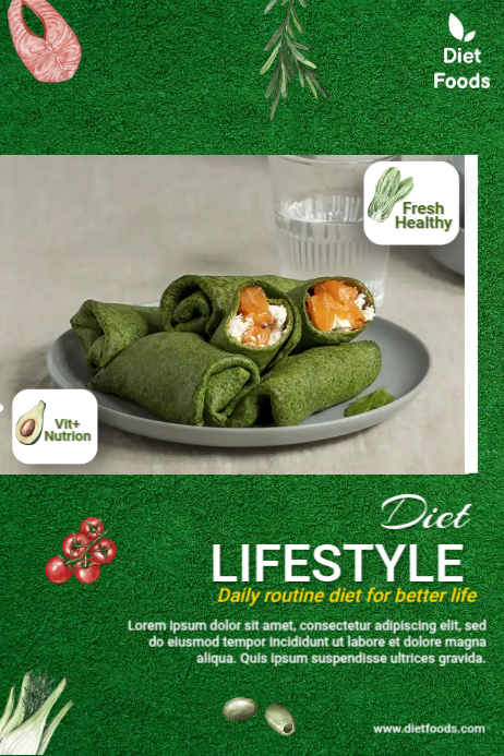 Diet Food Ads Template | PosterMyWall