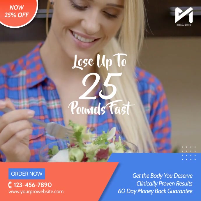 Diet Lose Weight Video Ad Template | PosterMyWall