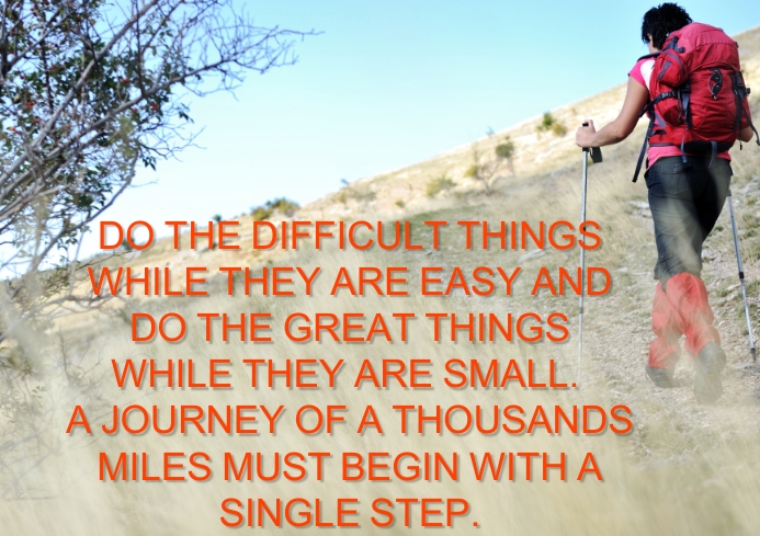 DIFFICULT AND JOURNEY QUOTE TEMPLATE | PosterMyWall