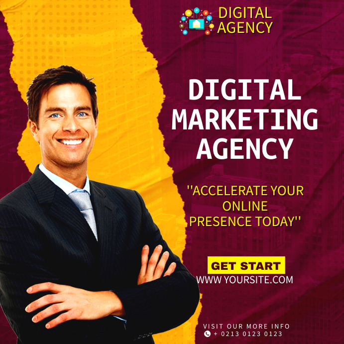 digital agency marketing poster Template | PosterMyWall