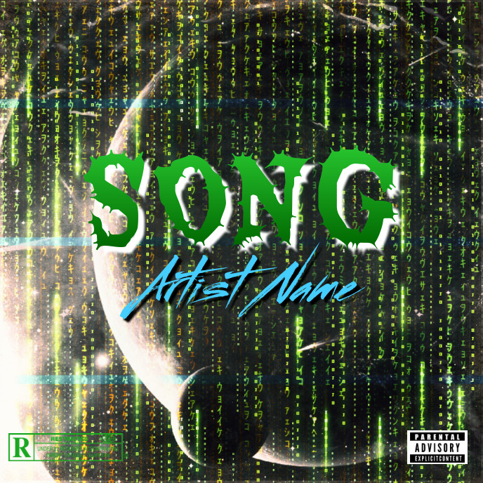 Modèle Pochette D'album Numérique Space Trap Mixtape Rap | PosterMyWall