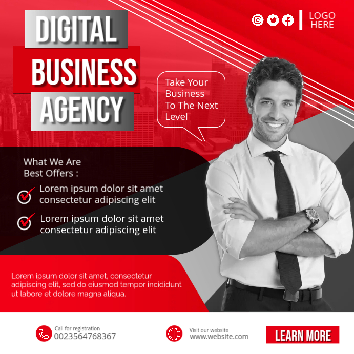 Digital Business Agency Template | PosterMyWall