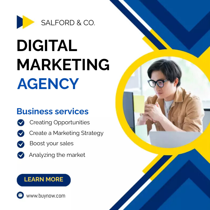 Digital Business Marketing flyer Template | PosterMyWall