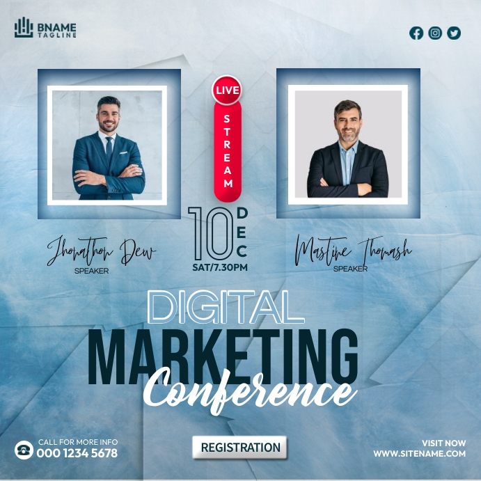 Digital Conference Ads Template | PosterMyWall