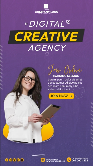 Plantilla de Digital Creative Agency | PosterMyWall