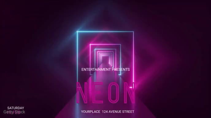 Digital display add neon video Template | PosterMyWall